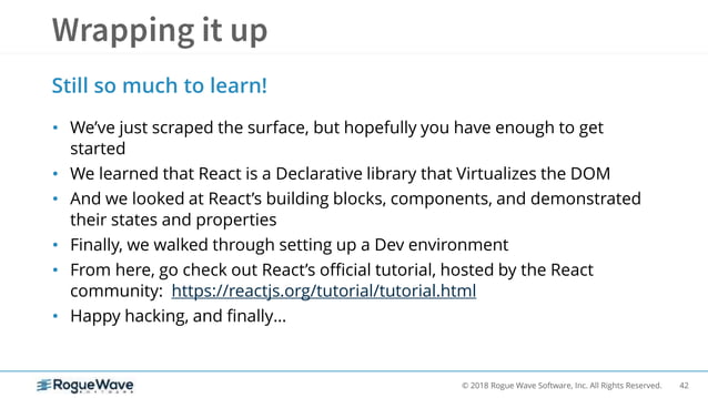 Intro to React | PPTX | Web Development | Internet