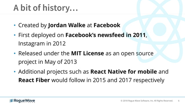 Intro to React | PPTX | Web Development | Internet