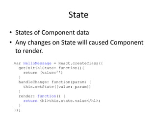 Getting started with ReactJS | PPT
