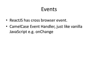 Getting started with ReactJS | PPT