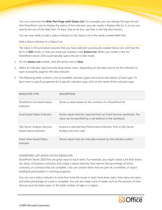Getting Started with SharePoint Status Indicators - EPC Group | DOCX