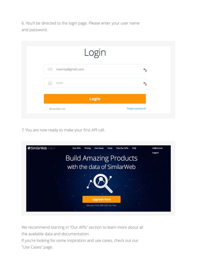 Getting started-with-similar web-api | PDF