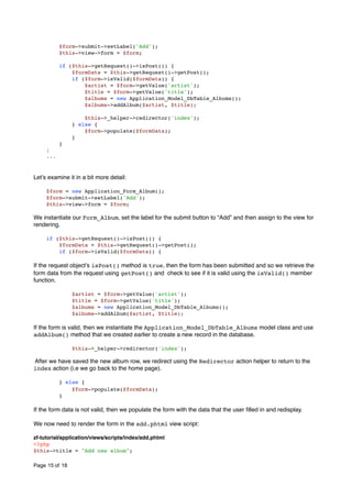 Getting started-with-zend-framework | PDF