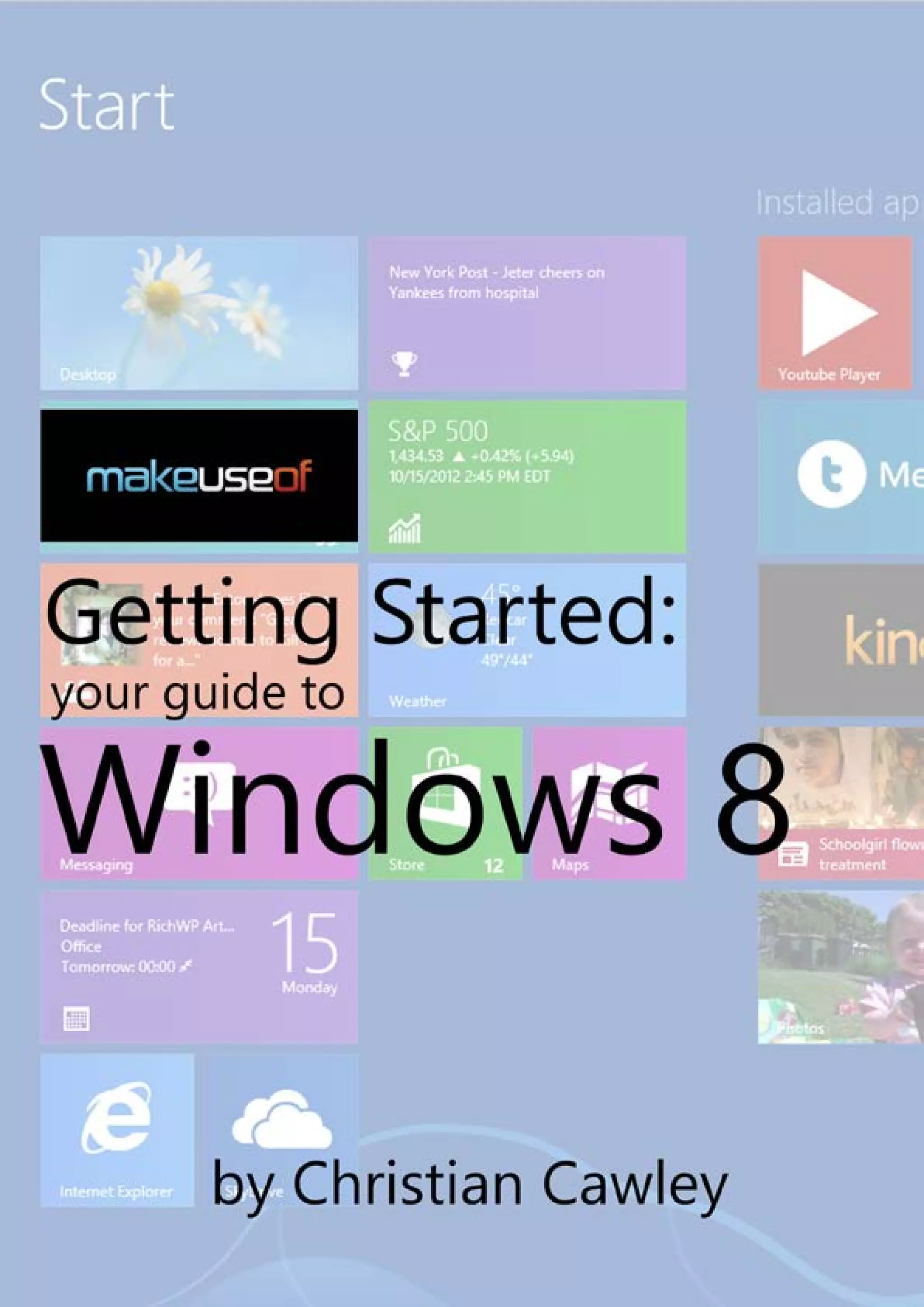 Getting Started – Your Guide to Windows 8 | PDF