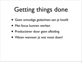 Getting Things Done | PPT