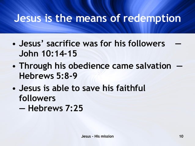 Getting To Know Jesus His Mission | PPT