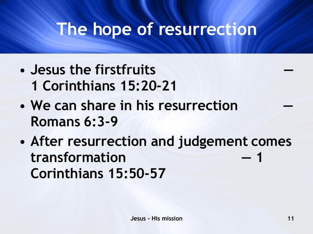 Getting To Know Jesus His Mission | PPT