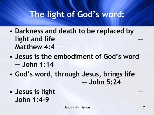 Getting To Know Jesus His Mission | PPT