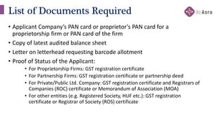 Getting a Barcode | Obtaining A Barcode | PPT