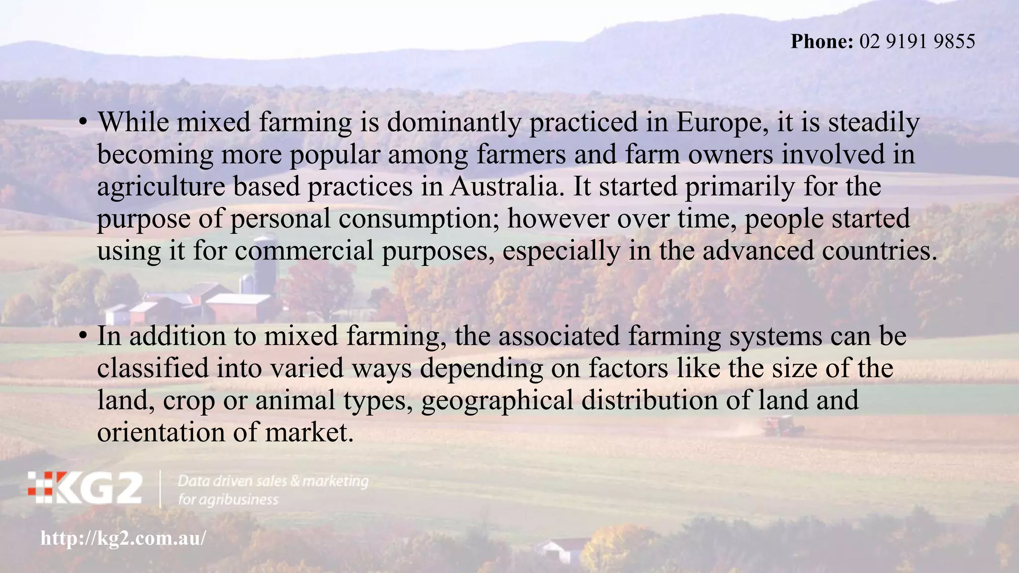 Getting Acquainted with Mixed Farming | PPTX