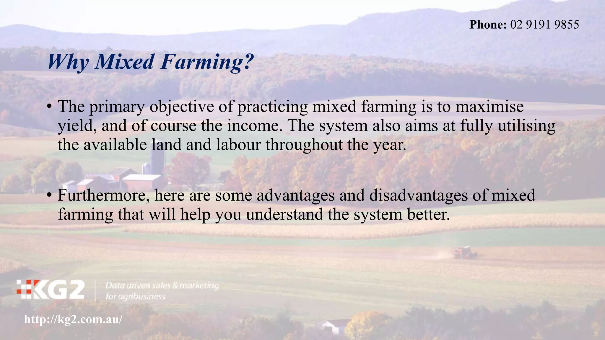 Getting Acquainted with Mixed Farming | PPTX