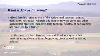Getting Acquainted with Mixed Farming | PPTX