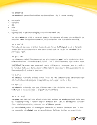 Getting Acquainted with PerformancePoint Dashboard designer ...