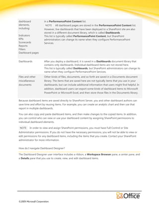 Getting Acquainted with PerformancePoint Dashboard designer ...