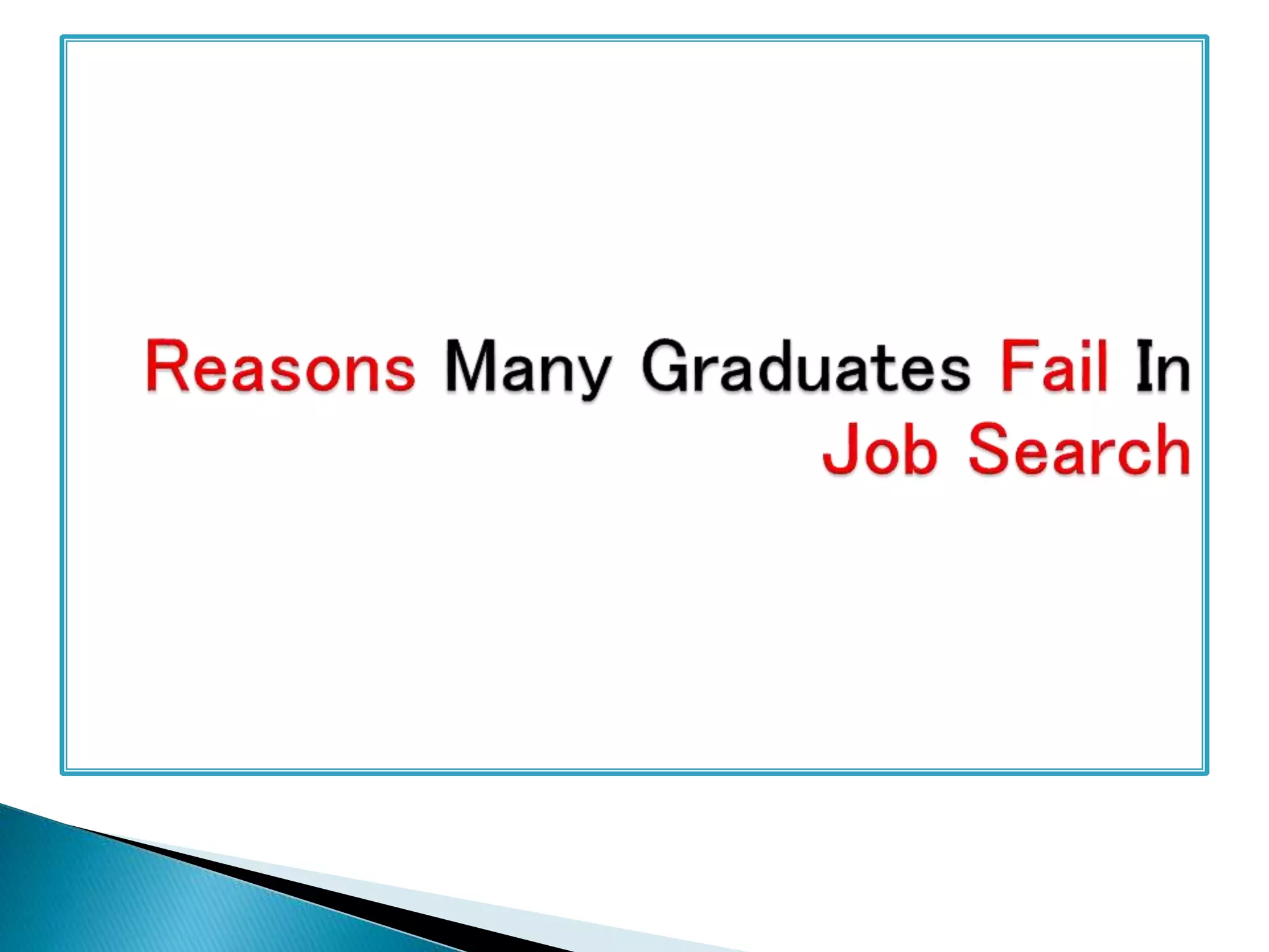 Getting A Good Job Is A Job! | PPT