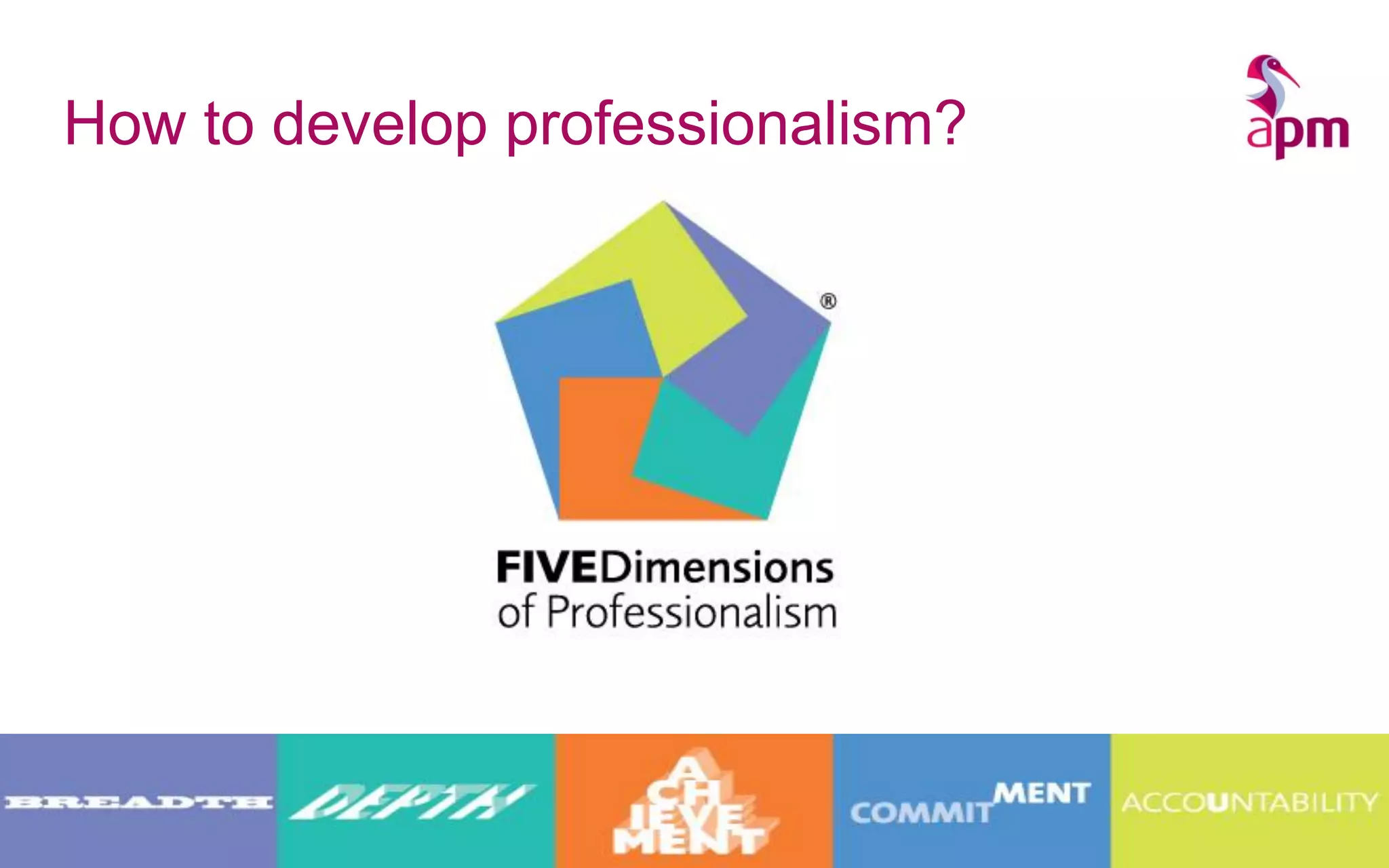 Building professionalism in project management | PPT