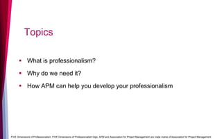 Building professionalism in project management | PDF