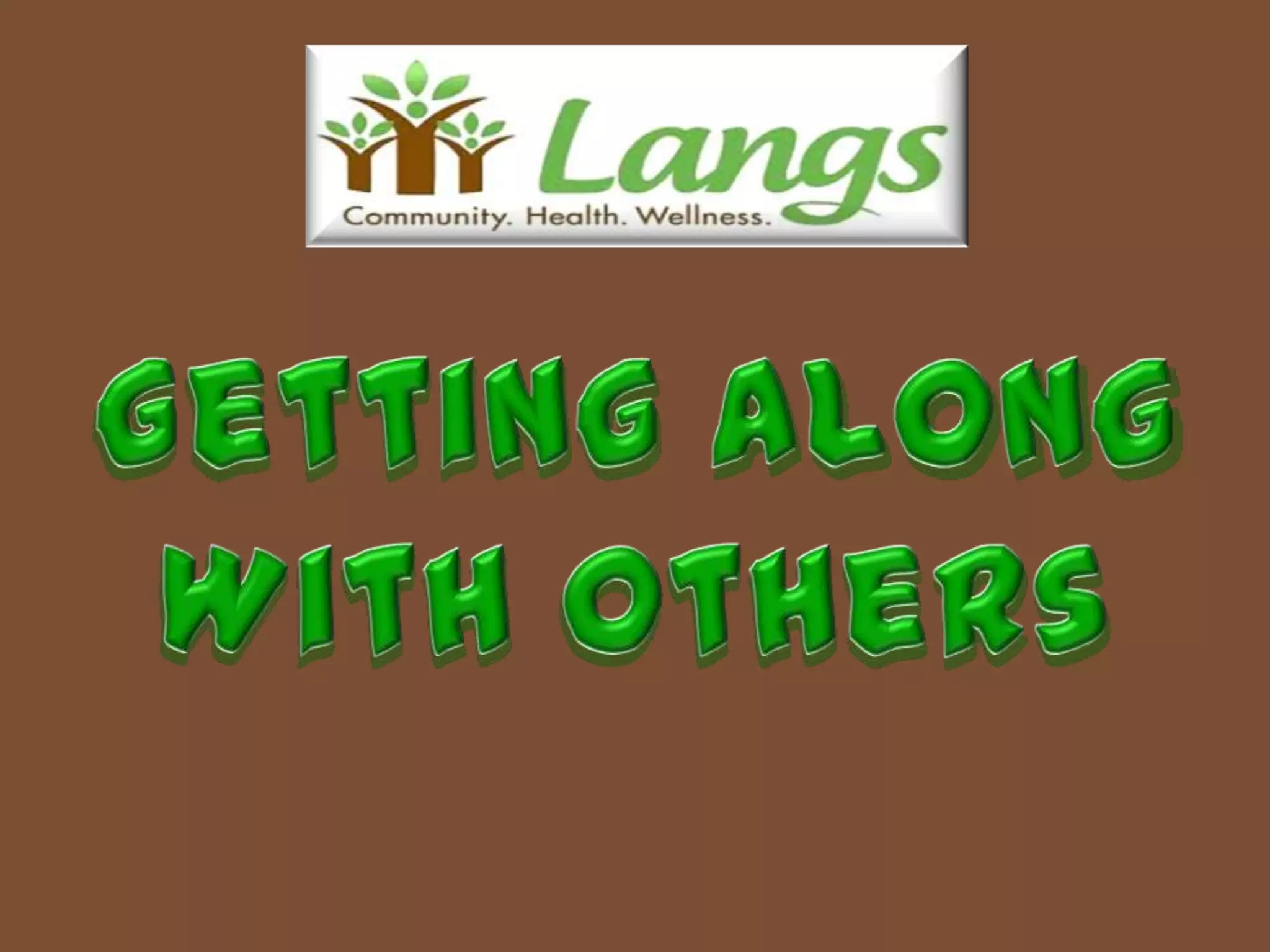 Getting along with others | PPTX