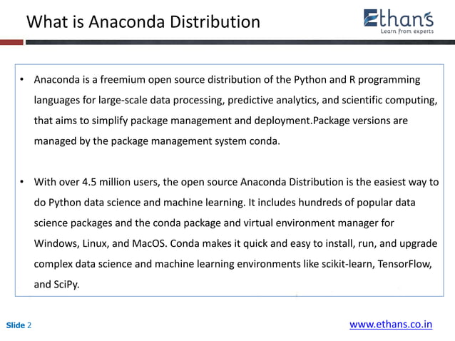 Installing Anaconda Distribution Of Python Pdf Operating Systems Computer Software And