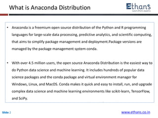 Installing Anaconda Distribution of Python | PPT