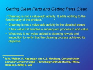 Getting Clean Parts | PPT