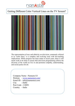 Getting Different Color Vertical Lines on the TV Screen.pdf