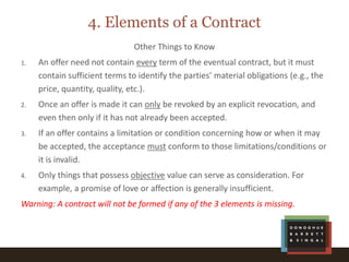 Getting Down To The Details: Contract Basics for Non-Lawyers | PPTX
