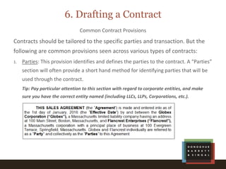 Getting Down To The Details: Contract Basics for Non-Lawyers | PPTX