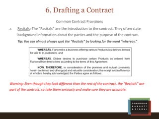 Getting Down To The Details: Contract Basics for Non-Lawyers | PPTX