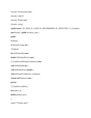 getting errors in the Product-cpp file error- (Expected function bo.pdf