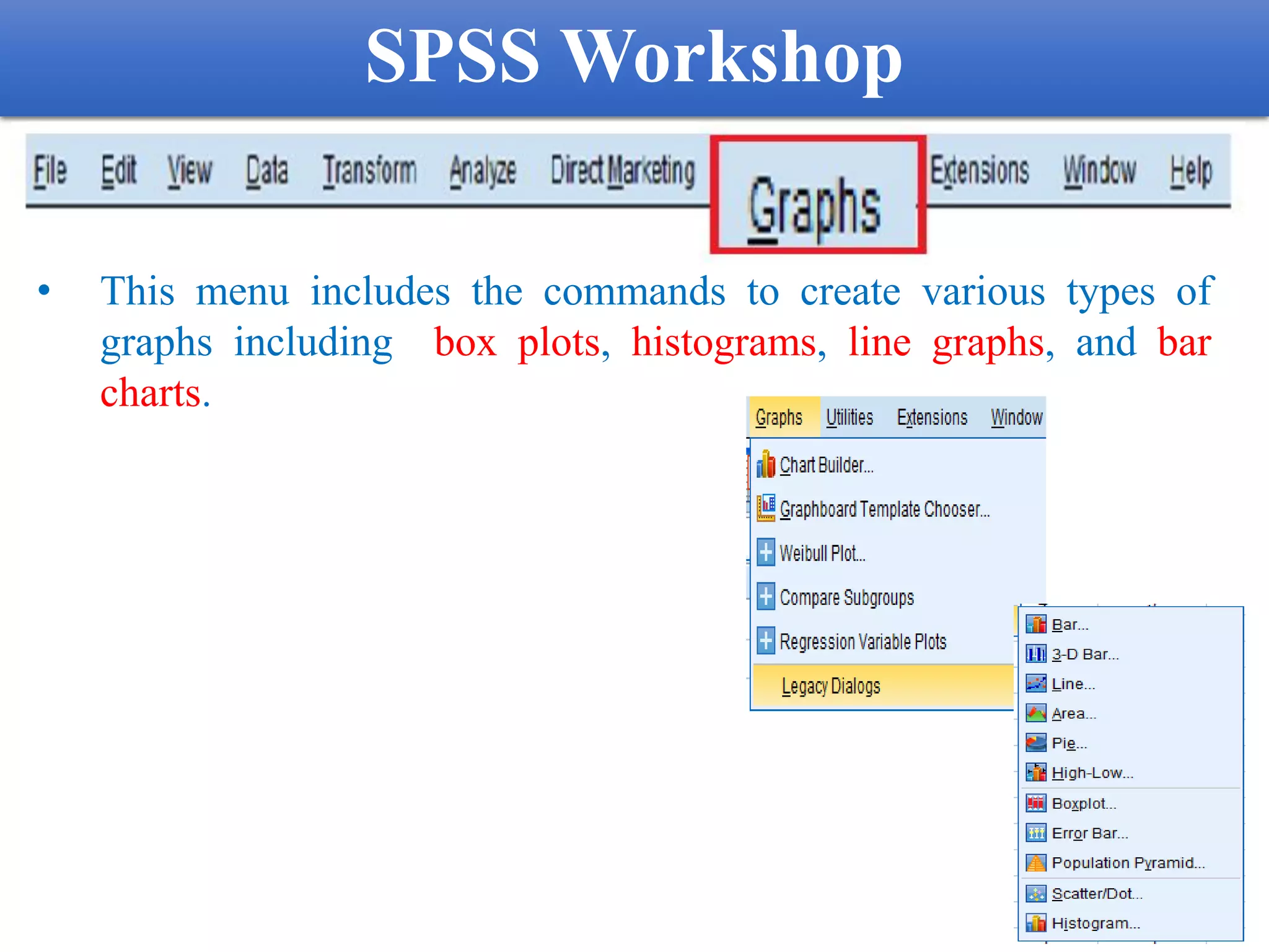 Getting Familiar with SPSS Menus and Icons | PDF