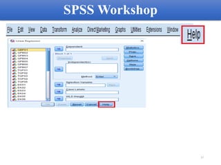 Getting Familiar with SPSS Menus and Icons | PDF