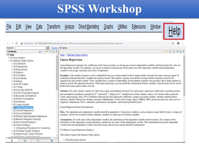 Getting Familiar with SPSS Menus and Icons | PDF