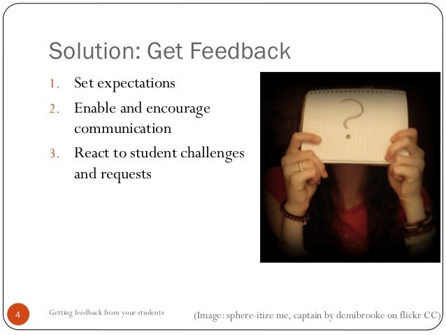 CTD Fa14 Weekly Workshop: Getting feedback from your students