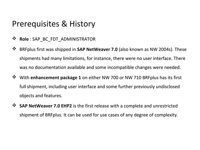 Getting feel for BRF+ | PPT | Computing | Technology & Computing