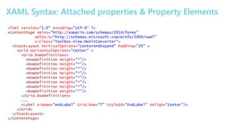 Getting hands on with xaml and xamarin | PPTX