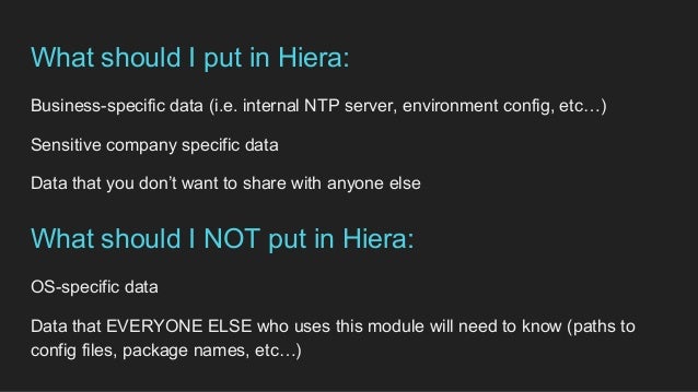 Getting Hiera and Hiera