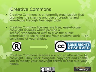 Getting innovative with oer, the creative commons story | PPT
