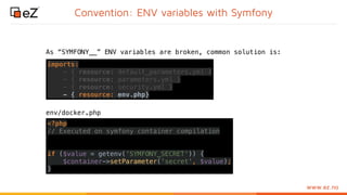 Getting instantly up and running with Docker and Symfony | PPT