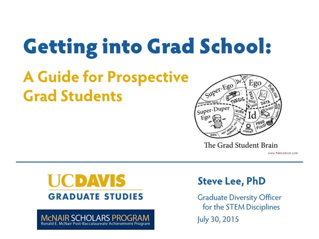 Getting into grad school_2015-07_slides & handout | PDF