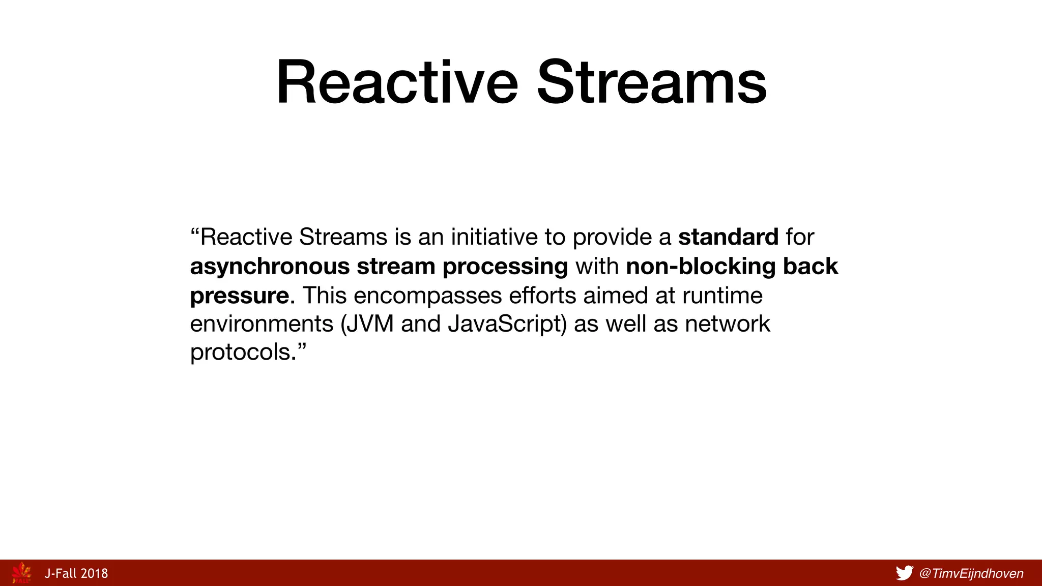 Getting into the flow building applications with reactive streams | PPT