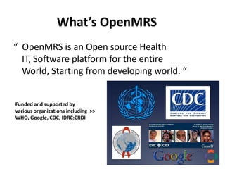 OpenMRS: Getting involved | PPTX