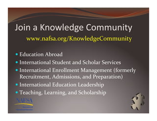Getting involved in nafsa | PPT