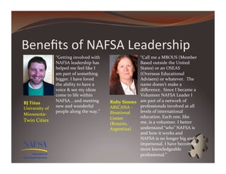 Getting involved in nafsa | PPT