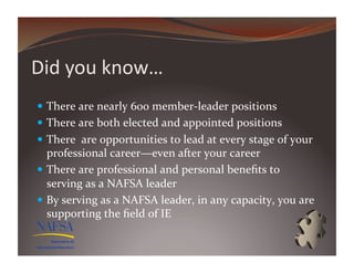 Getting involved in nafsa | PPT