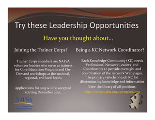 Getting involved in nafsa | PPT