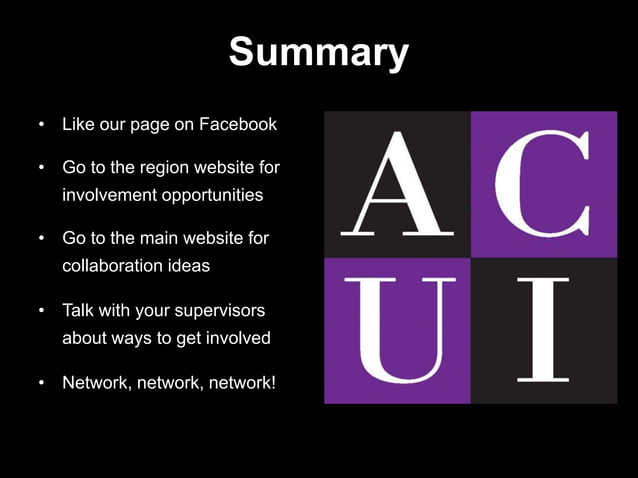 Getting Involved with ACUI | PPT