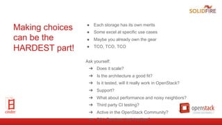 Getting it Right: OpenStack Private Cloud Storage | PDF