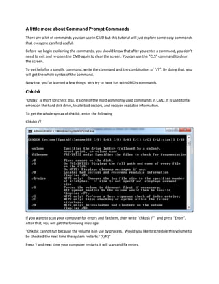 Getting to know with Command Prompt | PDF