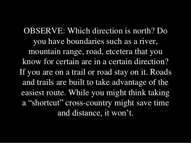 How Not To Get Lost and What To Do If It Happens | PPT